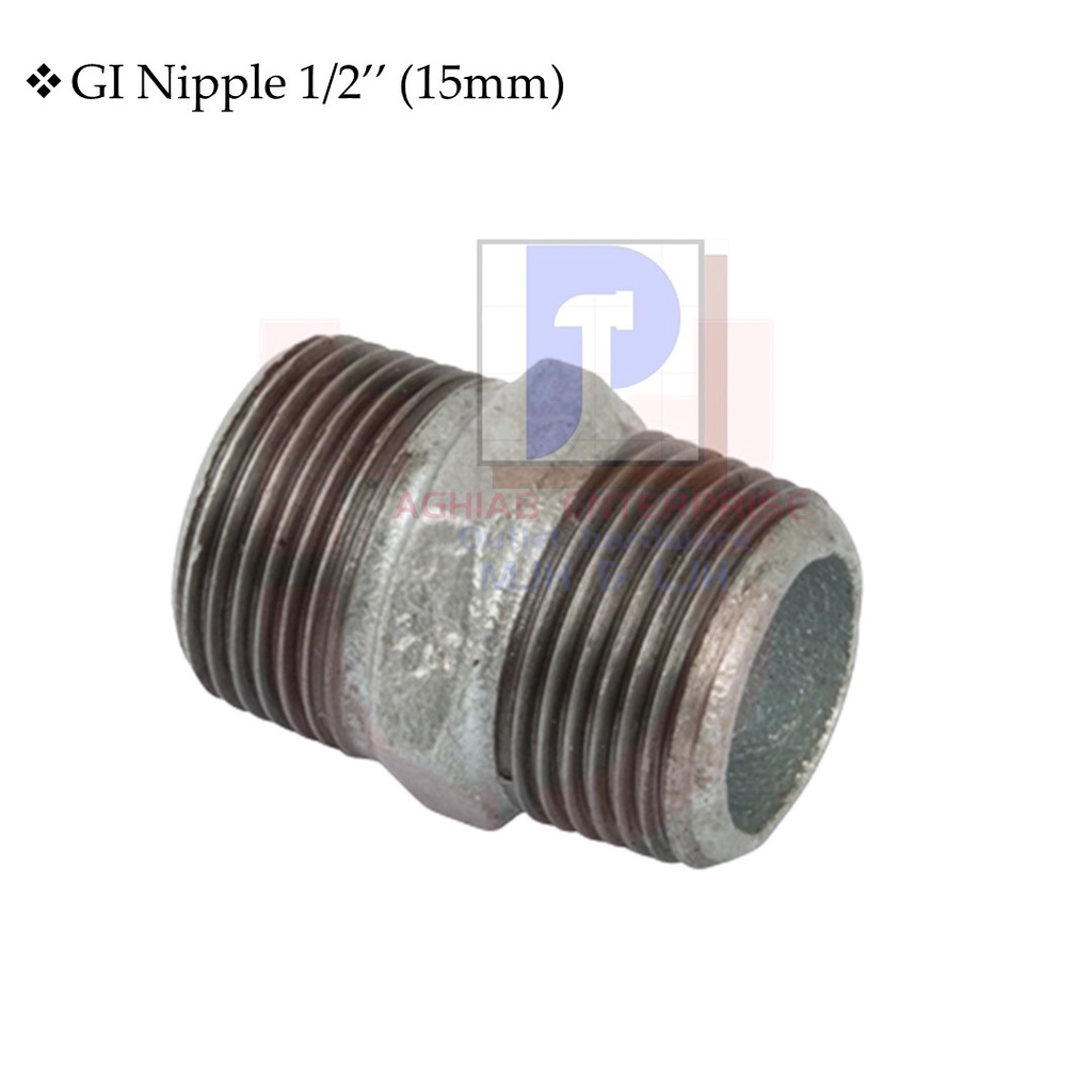 GI Galvanized Iron Besi 1/2" Pipe Fitting elbow,45 elbow, Soc, plug, Endcap, nipple, valve soc ...