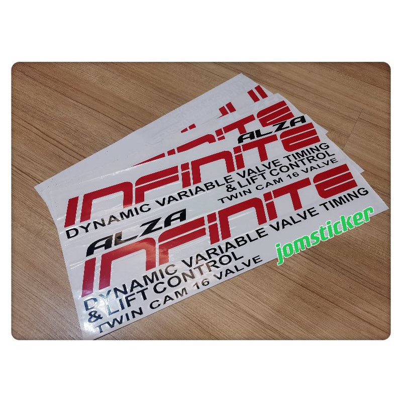 Sticker Kereta Pintu Belakang Perodua DVVT ALZA Infinite 18inchi (kiri ...