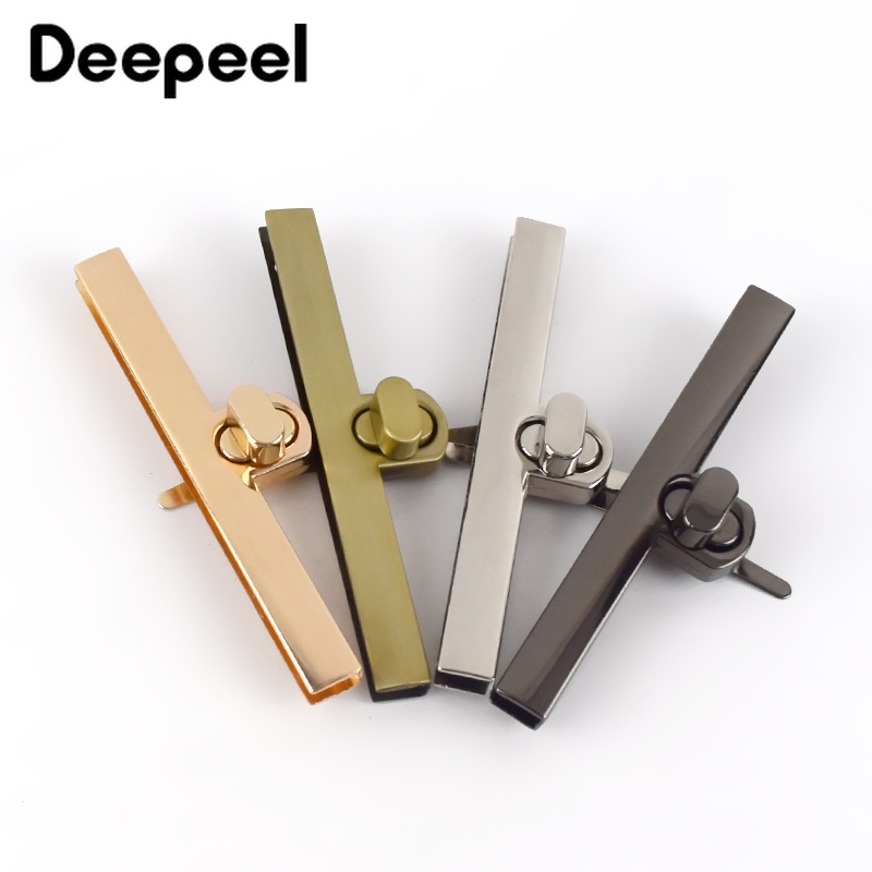1Pc Twist Turn Lock Bag Clasp Metal Rectangle Closure Buckle Handbag ...
