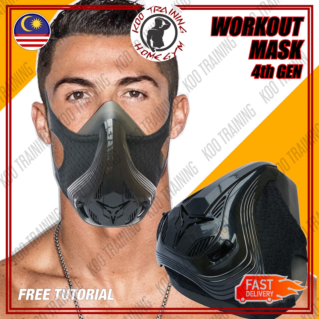 Training Mask 4.0 Fitness Workout Running Elevation Mask Cardio ...