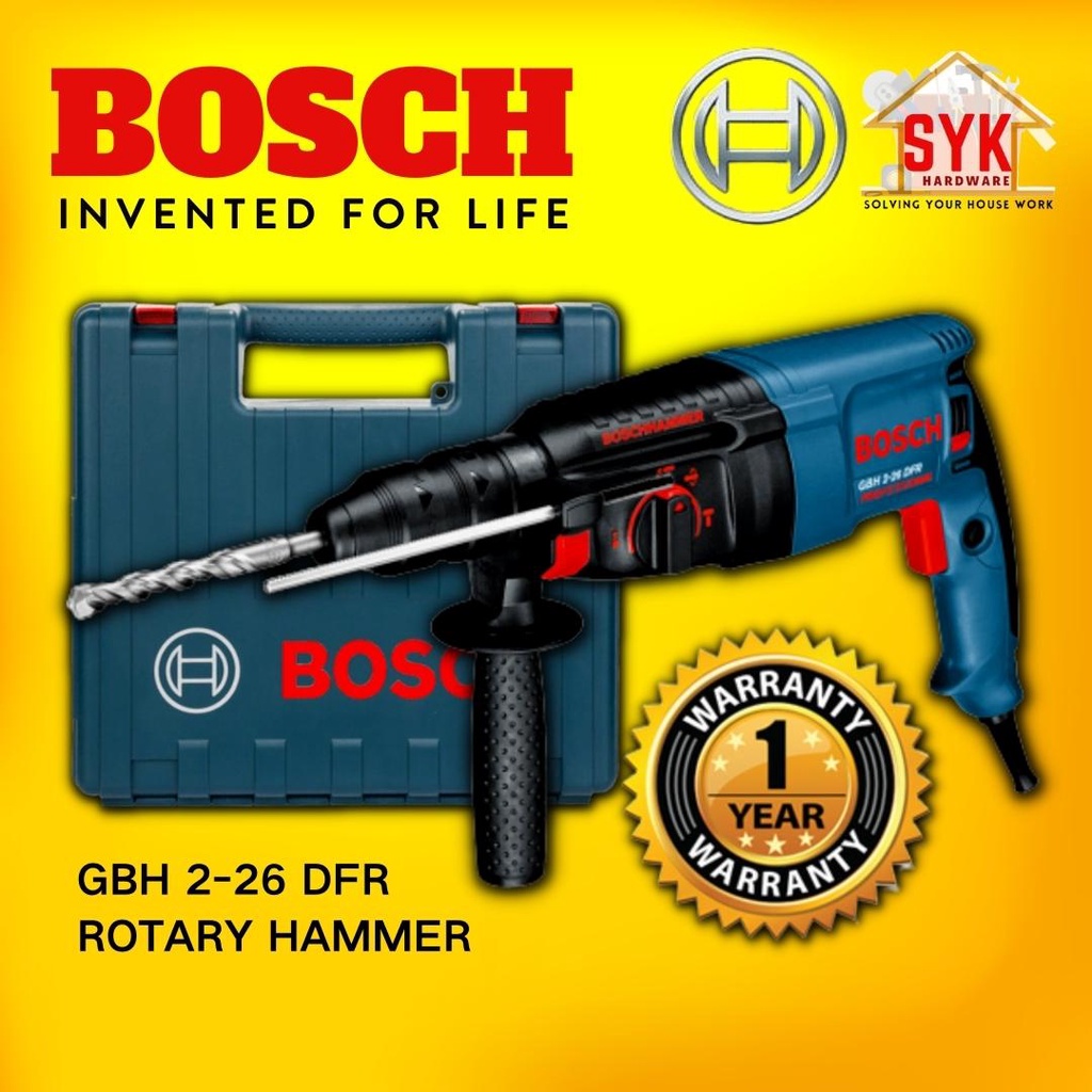 SYK Bosch GBH2-26DFR GBH 2-26 DFR Corded Professional Rotary Hammer ...
