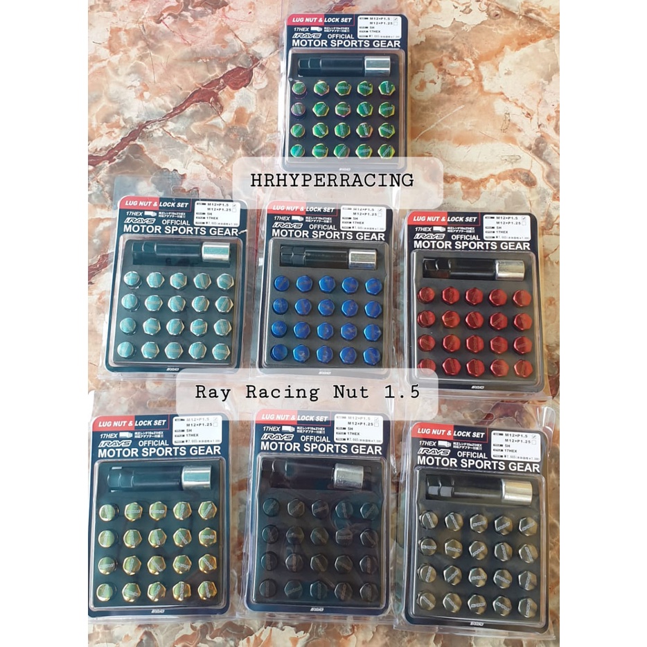 RAY RACING WHEEL NUT 1.5 20 PCS | Shopee Malaysia