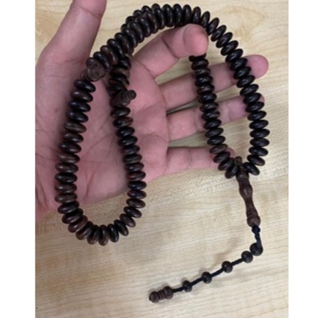 TASBIH GEMUNGGAL GUNUNG bentuk leper 11mm 99biji ikatan double | Shopee ...