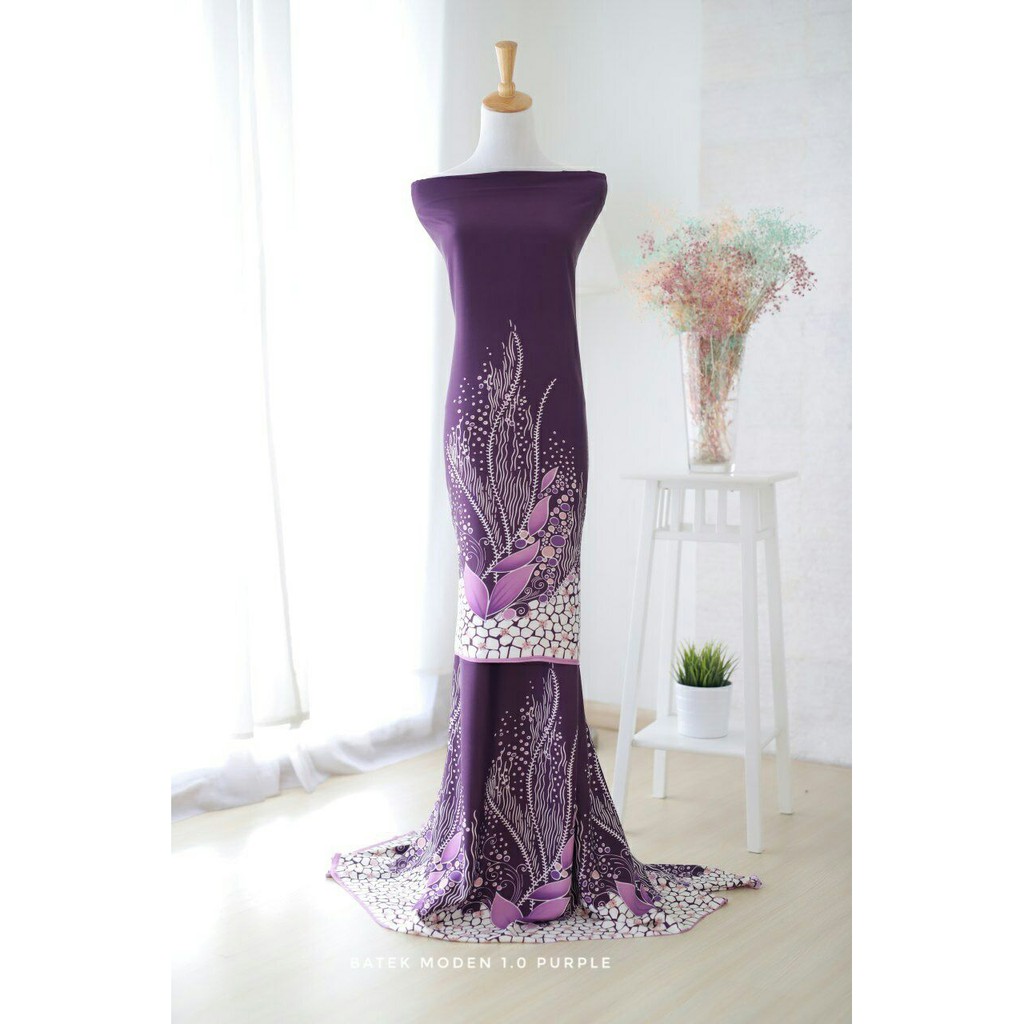 KAIN PASANG 4 meter "BATEK MODEN 1.0" (PERCUMA PENGHANTARAN) | Shopee ...