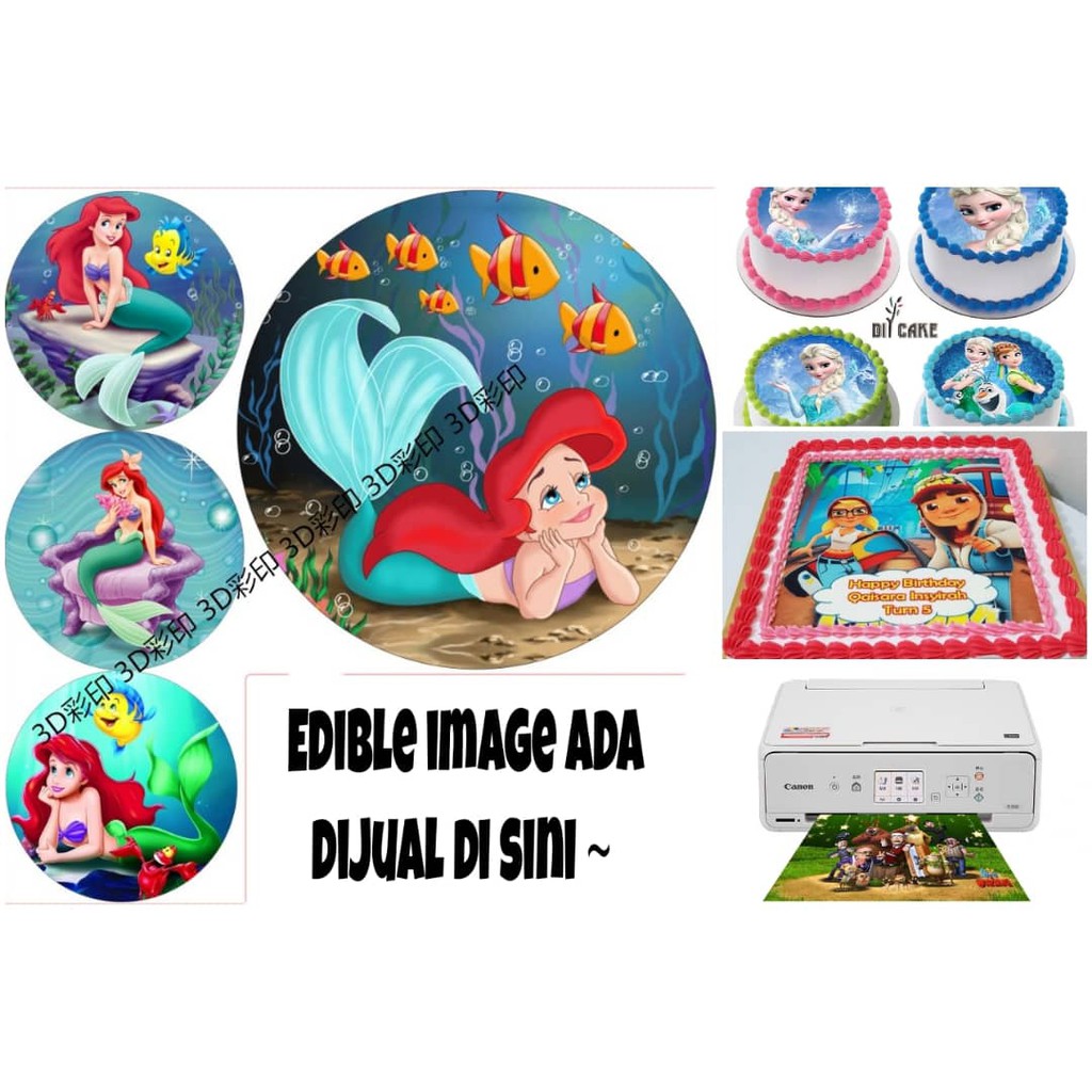 Customized Edible Icing Image up to A3 Size Printing Service For Cake ...