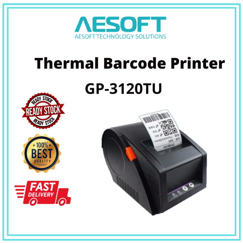 GPRINTER GP - 3120TU Thermal Barcode Printer Lable Printer thermal ...