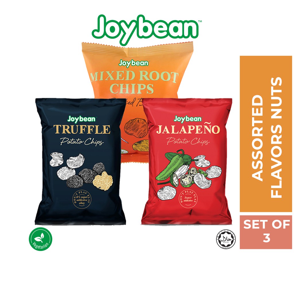 Joybean Chips Bundle Set of 3 Assorted Flavours | Shopee Malaysia