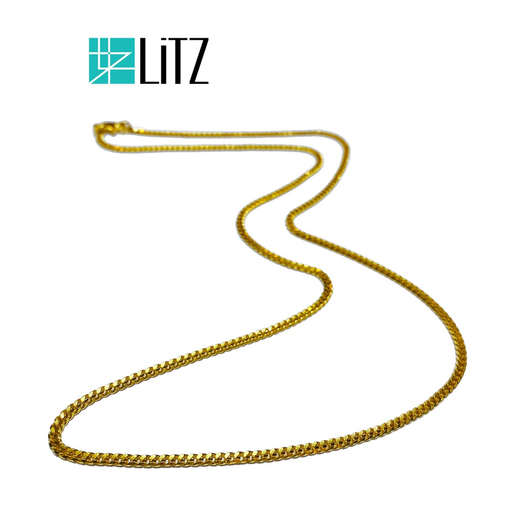 LITZ 916 (22K) Emas Mesin Rantai Leher 单扣项链 (NX) N0001 | Shopee Malaysia