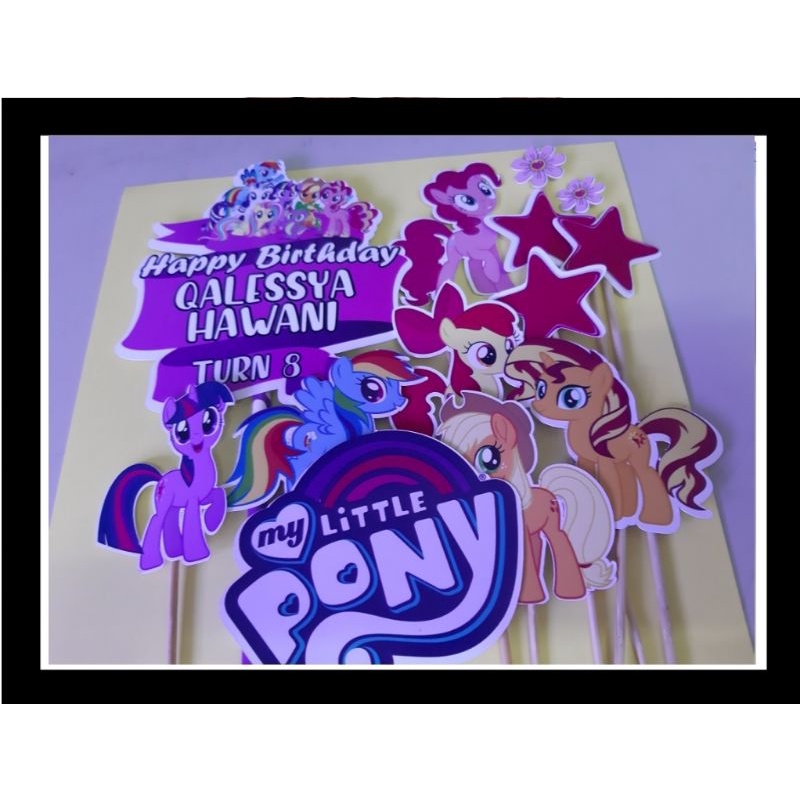 LITTLE PONY CAKE TOPPER | Shopee Malaysia