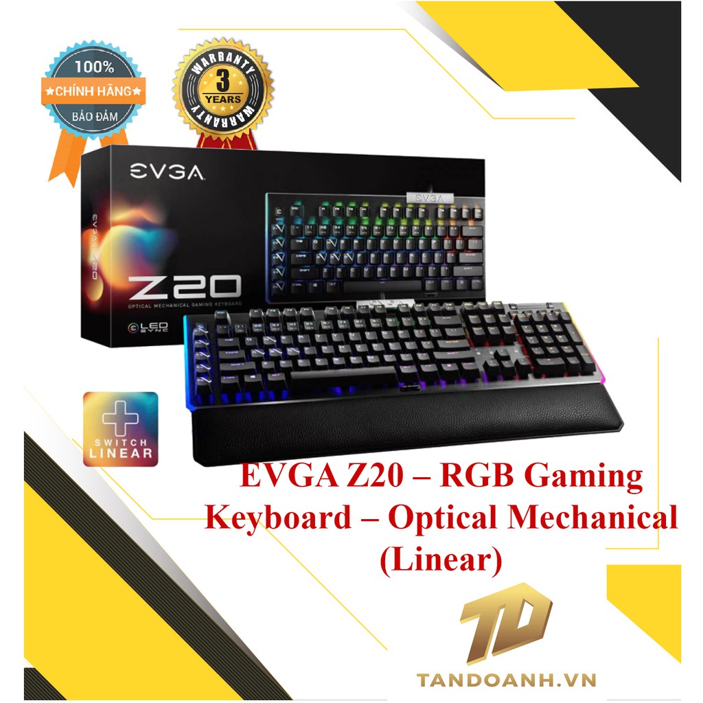 EVGA Z20 Gaming Keyboard – RGB Optical Mechanical Gaming Keyboard ...