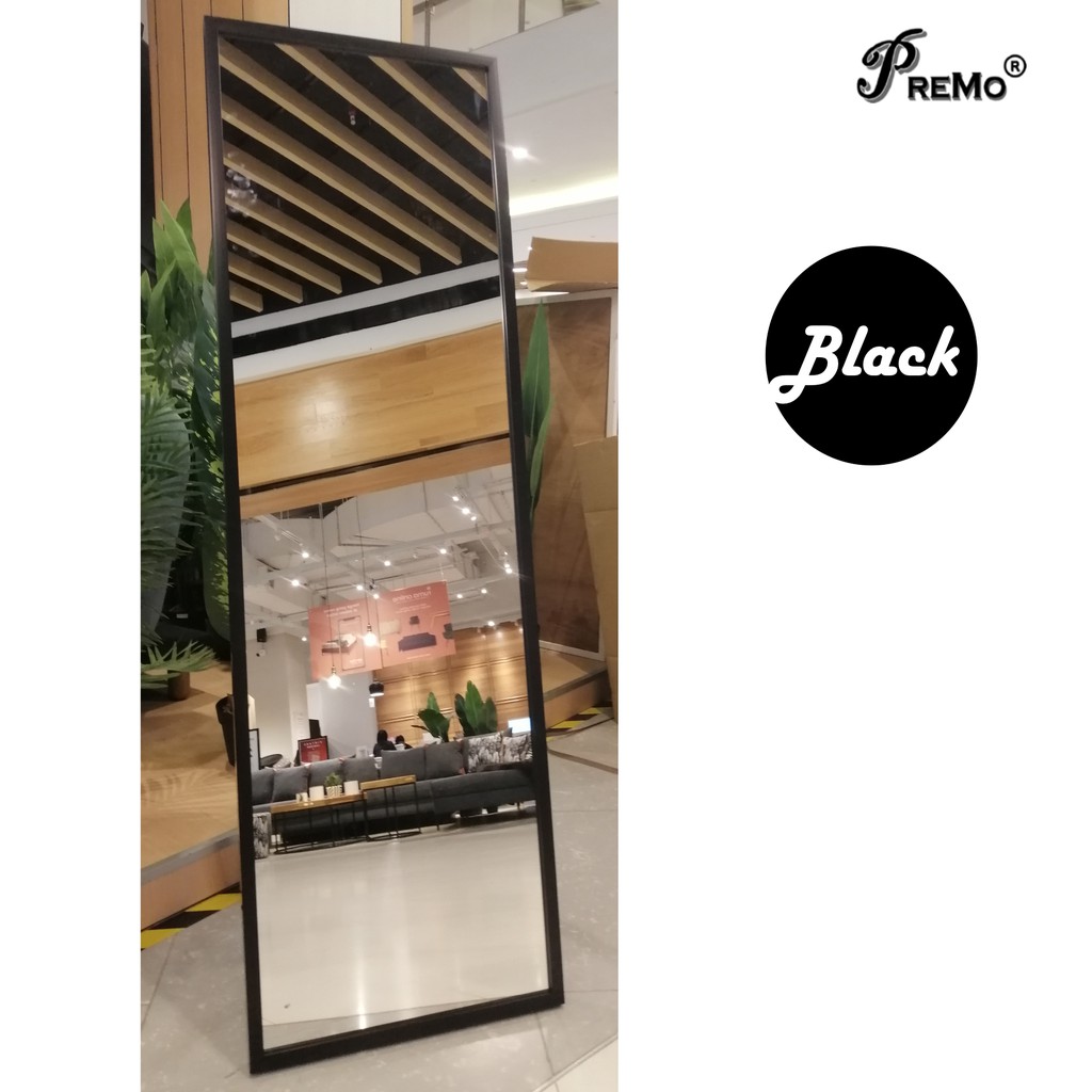 PREMO OOTD Standing Mirror- White -Shiny Gold or Wall Hanging Leaning ...