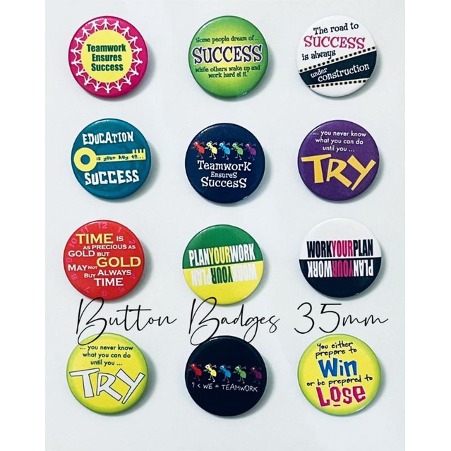 [READY STOCK] Button Badges 35mm (H) | Shopee Malaysia