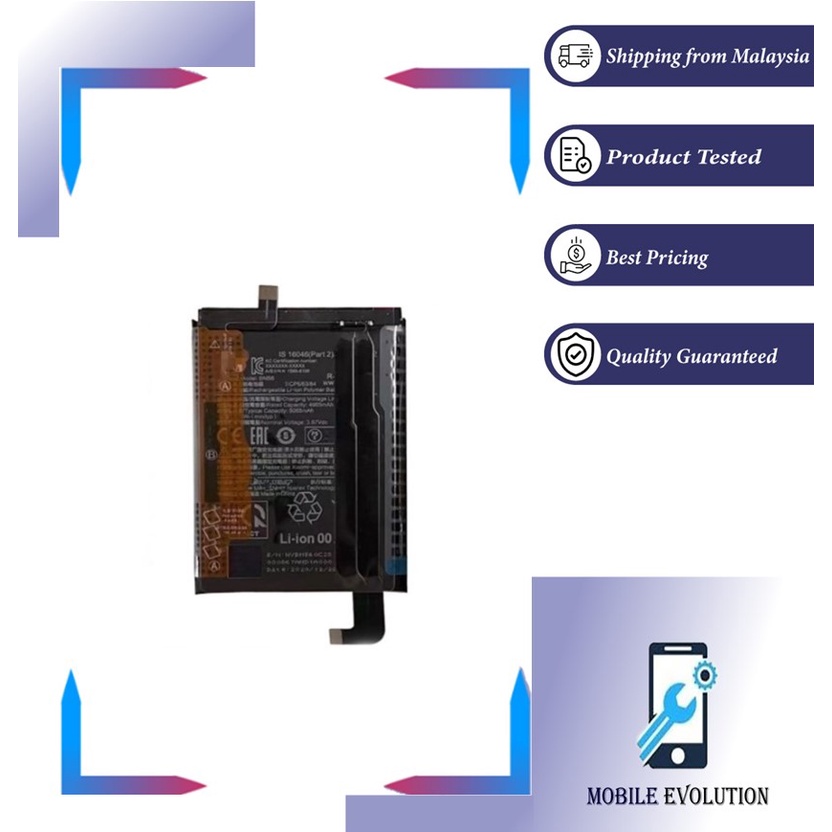 XMI K40 5G Battery Bateri BM56 4965 mAh New Replacement Battery ...