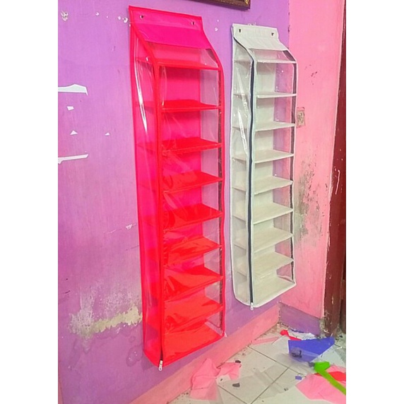 9-tier Hanging Shoe Rack Using Right Left Zipper JUMBO Size Plywood ...