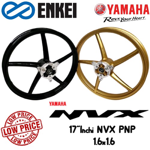ENKEI SPORT RIM NVX155 YAMAHA SP522 NVX 17 INCHI 1.6X1.6 17" INCH PNP NVX 155 5 KAKI SP 522 ...