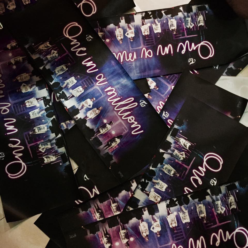 Slogan (Binner) SILK fabric (SILK) A4 15x42cm - Printed on demand (ONLY ...
