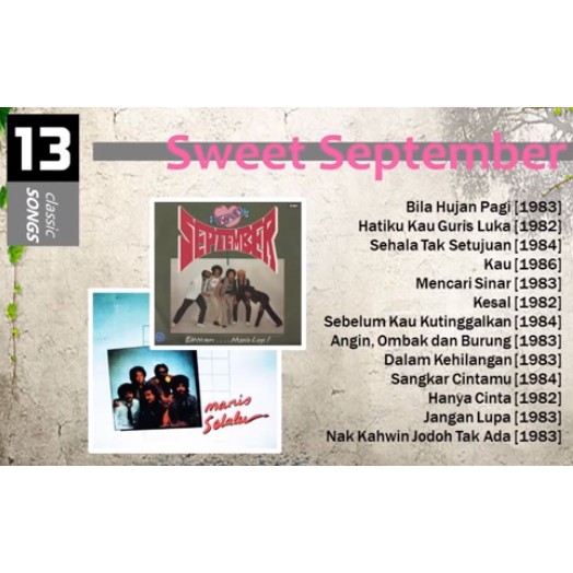 (CD-R) SWEET SEPTEMBER - 13 CLASSIC SONGS | Shopee Malaysia