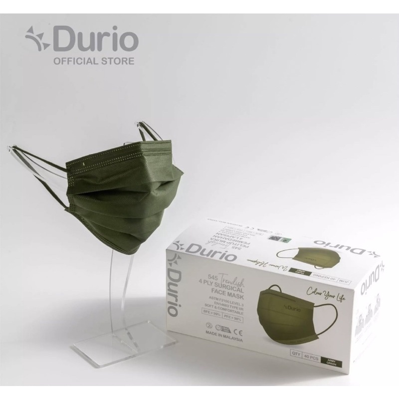 Durio 545 4 ply Trendish Adult Surgical Face Mask BFE99% FACE MASK EAR ...