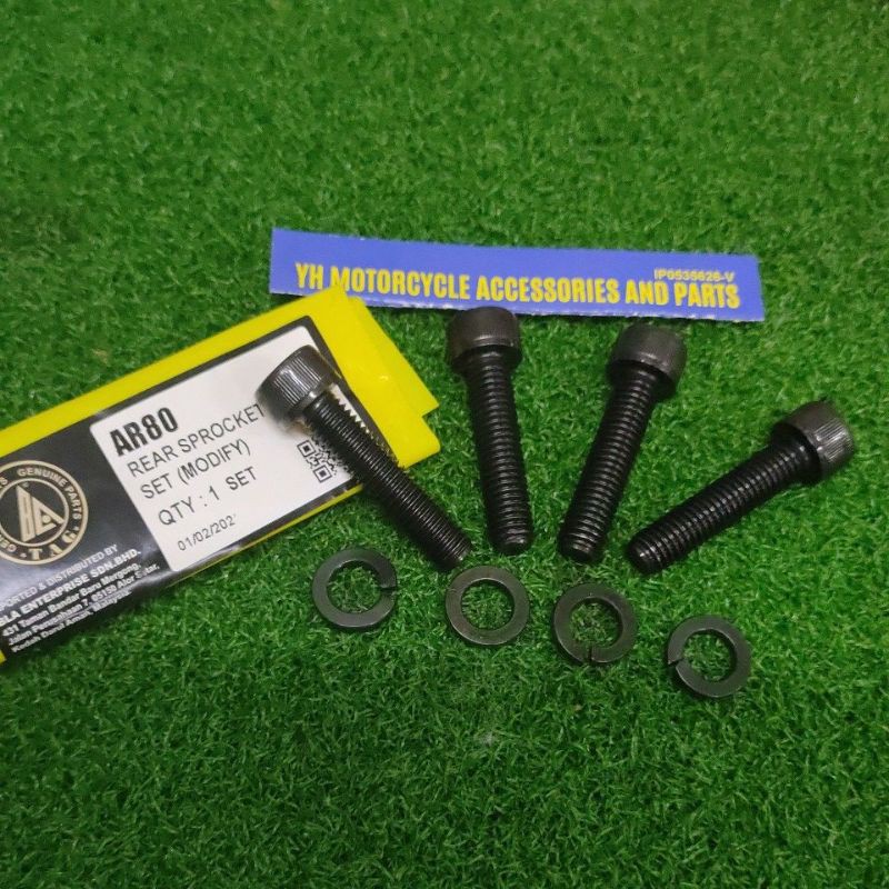 AR80！GTO！RXZ！Y125Z！EX5 SPROCKET BOLT STANDER STEEL ELENGKEY | Shopee ...