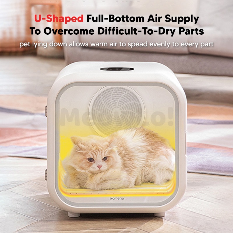 MeowLo HOMERUN 39°C Automatic Pet Drying Box Pet Dryer Box Smart Pet ...