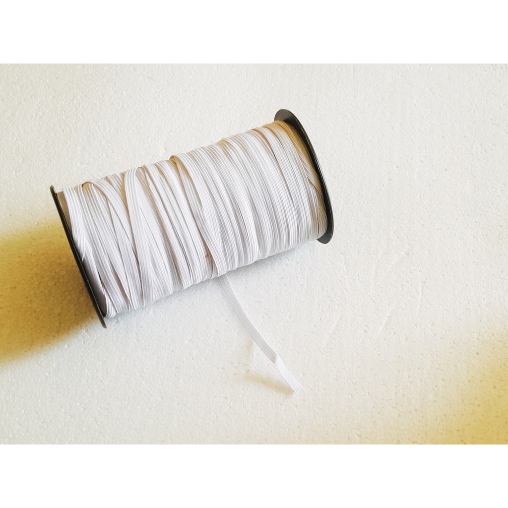 8CT 6MM GETAH RUBBER ELASTIC KNICKER BAND SOLD BY METER (WHITE ...