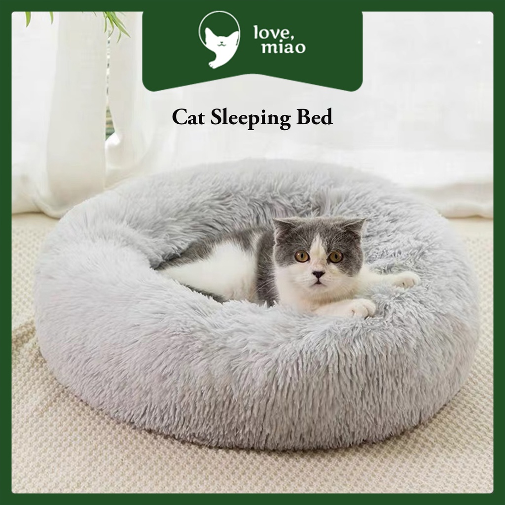(READY STOCK) Super Comfy Cat Bed / Round Plush Cat Bed / Sofa Bulat ...