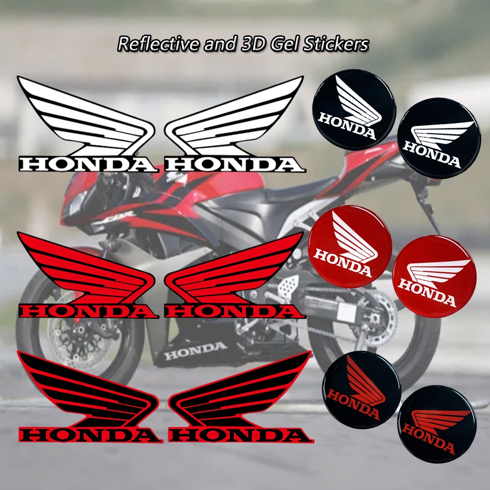 Honda Reflective Waterproof Motorcycle Sitcker Honda Wing Decals [In ...
