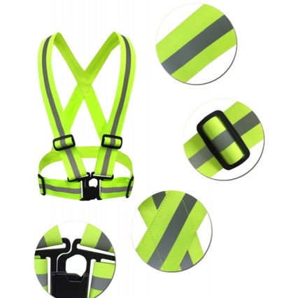 Adjustable Safety Vest Cycling Running Visibility Reflective Safety ...