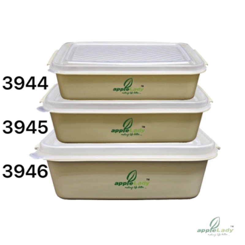 APPLELADY Brown Rectangular Food Container / Food Storage / Food Keeper ...