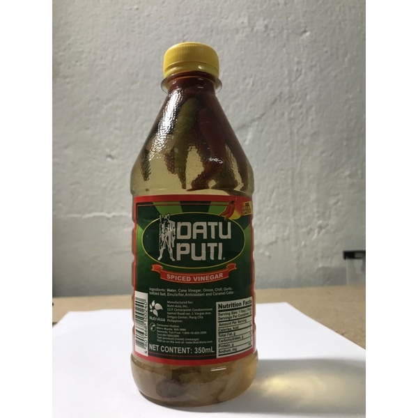 Datu Puti Spiced Vinegar 350ml | Shopee Malaysia