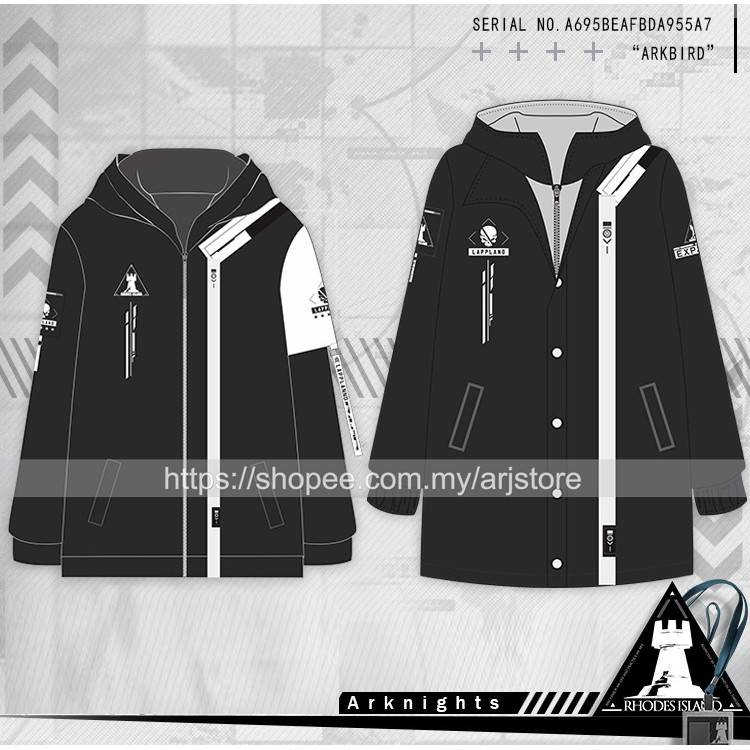 Anime Game Arknights Lappland Casual Cosplay Zipped Hooded Jacket ...