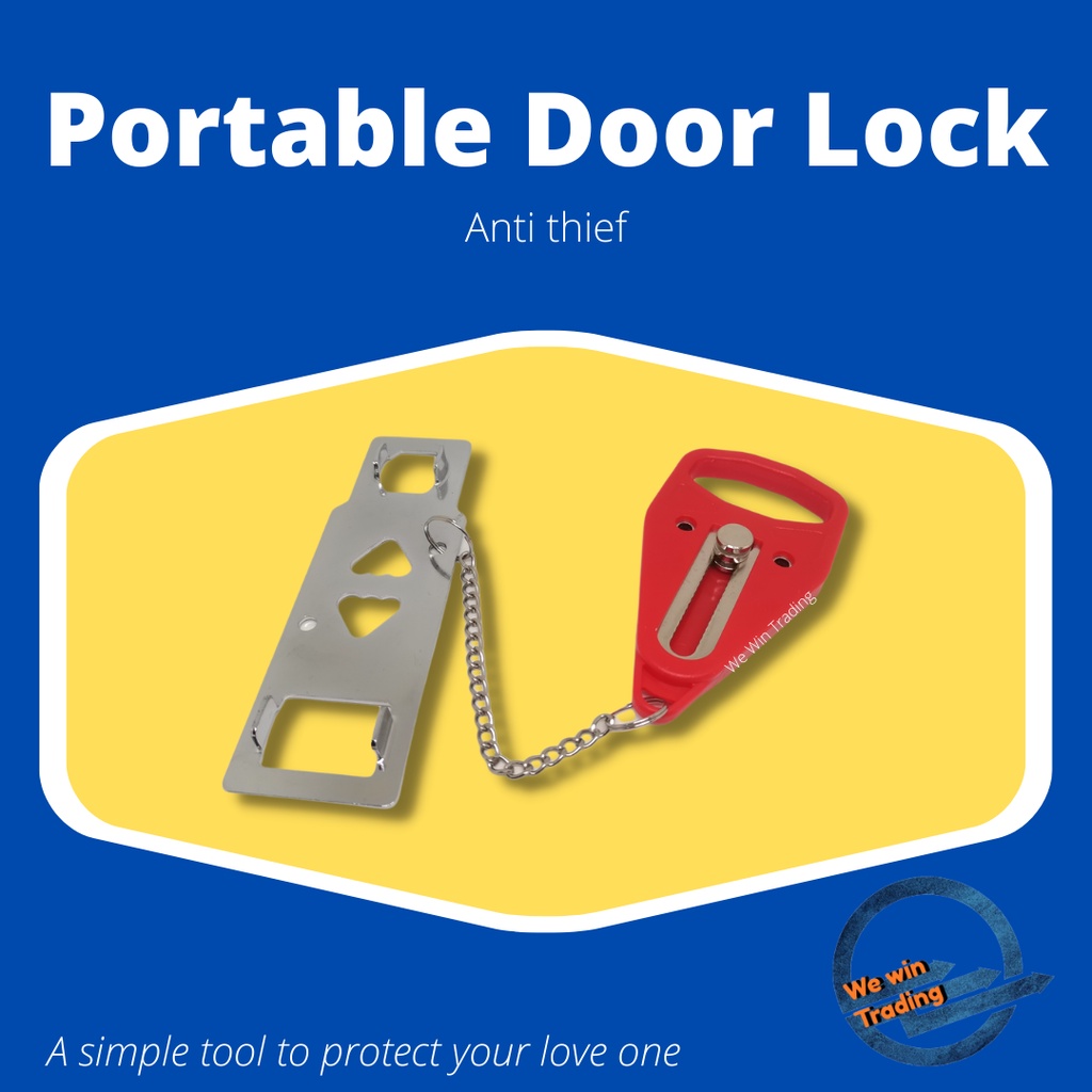 Portable Safety door lock easy to install 防盗夹 lock hotel lock hostel ...