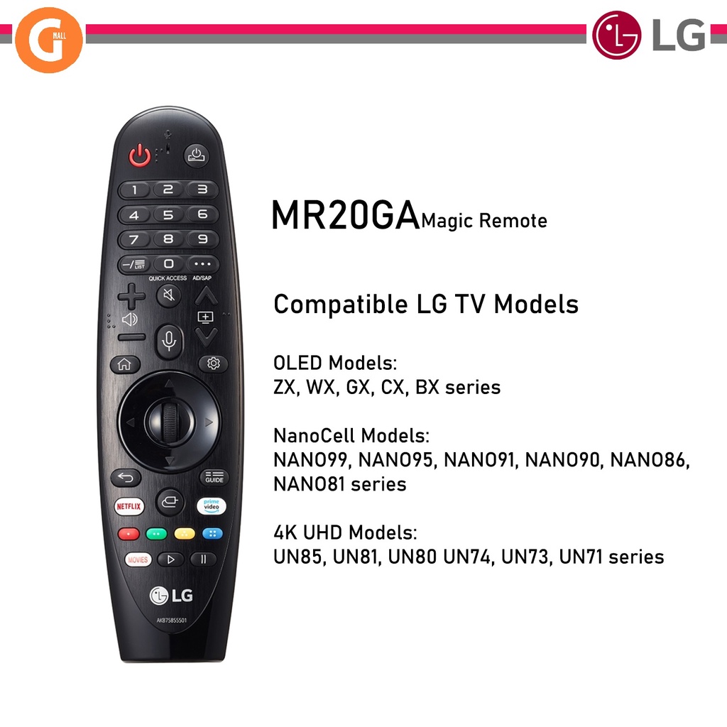 ORIGINAL LG Magic Remote Control MR20GA (MADE IN KOREA ORI SET ...