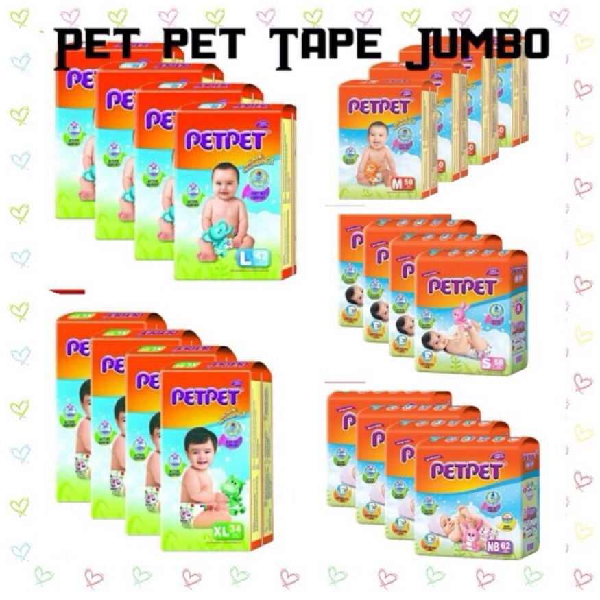 Petpet Jumbo Pack (3 + 1 FREE packs) | Shopee Malaysia