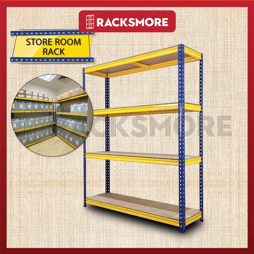 RACKSMORE Store Room Rack Boltless Rack Shelf Rack Storage Rack Rak ...