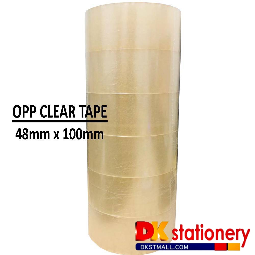 Opp Clear Tape 48mm x 80m I 6 Rolls / Pack | Shopee Malaysia