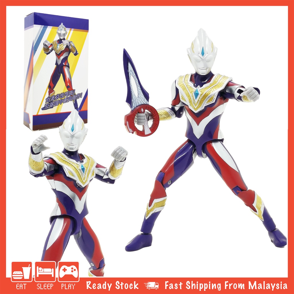 OEM 17cm SHF Ultra Act Action Figure Ultraman Trigger Multi Type Tiga ...