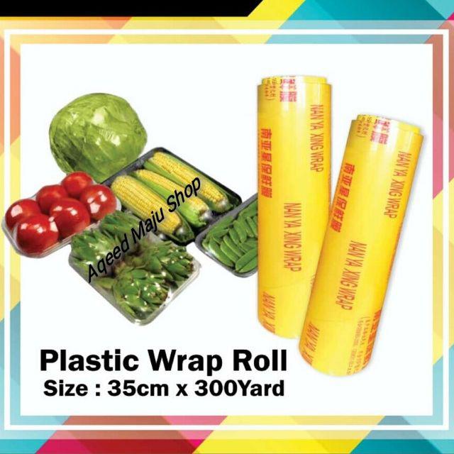 TRANSPARENT FOOD WRAP/CHRYSTAL PLASTIC/PLASTIK WRAP MAKANAN | Shopee ...