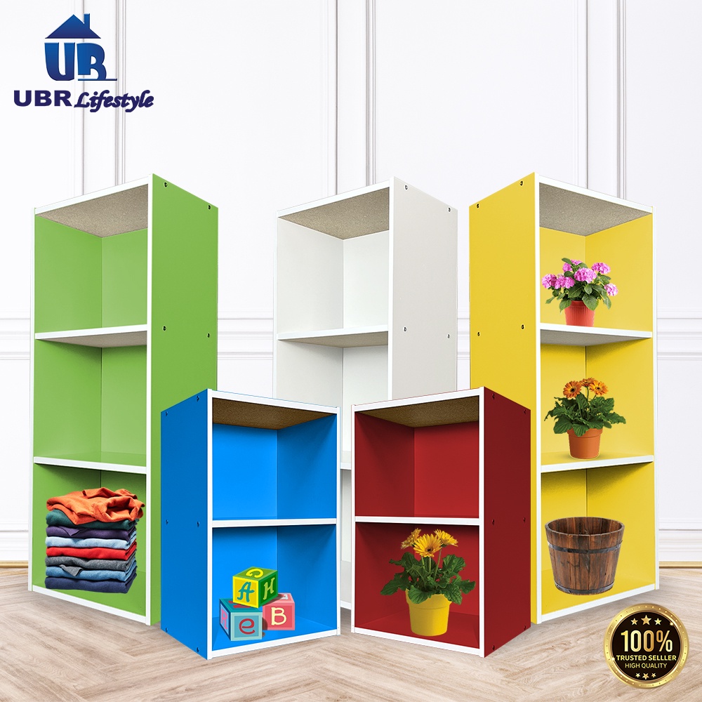 2/3 Tier Multipurpose Wooden Book Rack Rak Kasut Rak Baju 2/3 TIngkat ...