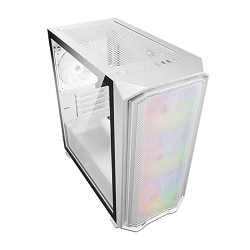 INVASION H1 Micro ATX Gaming Casing Black / White H-1 M-ATX Chassis ...