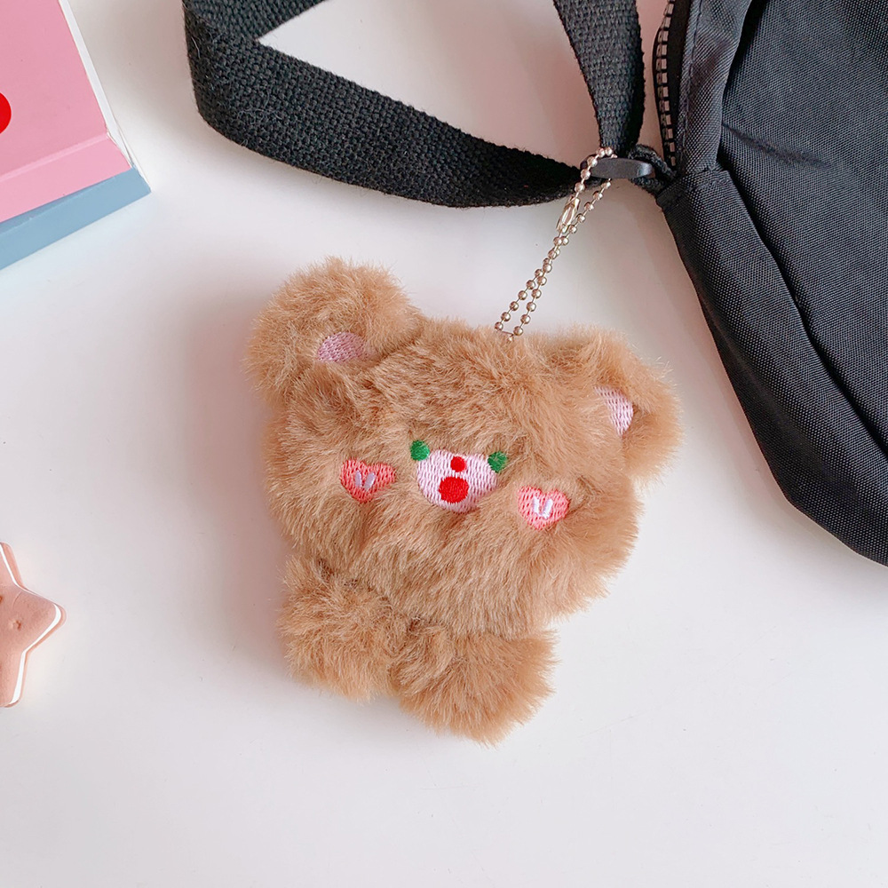 YoYo Keychain Cute Bear Plush Smile Bag Accessories Brooch Ins Korea ...