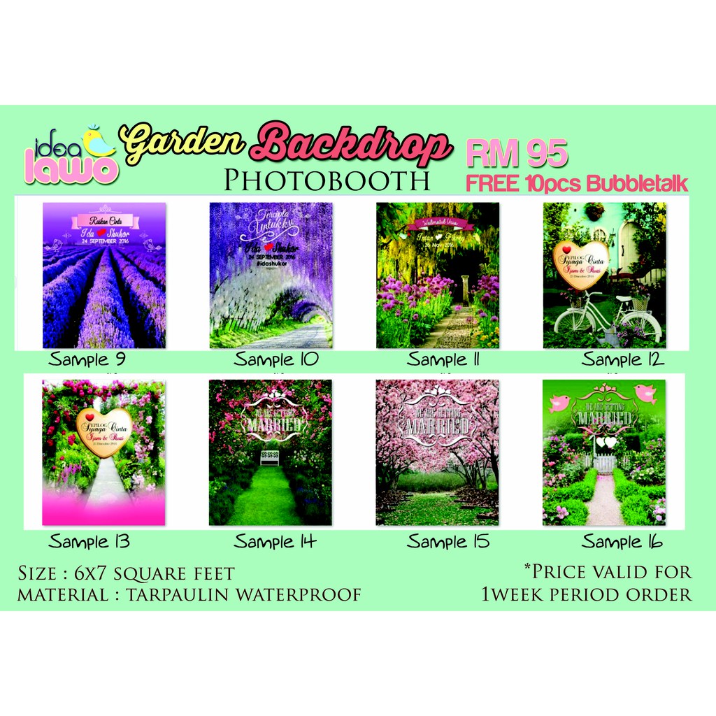 Custom Backdrop banner Photobooth props hari raya hari raya guru nurse ...