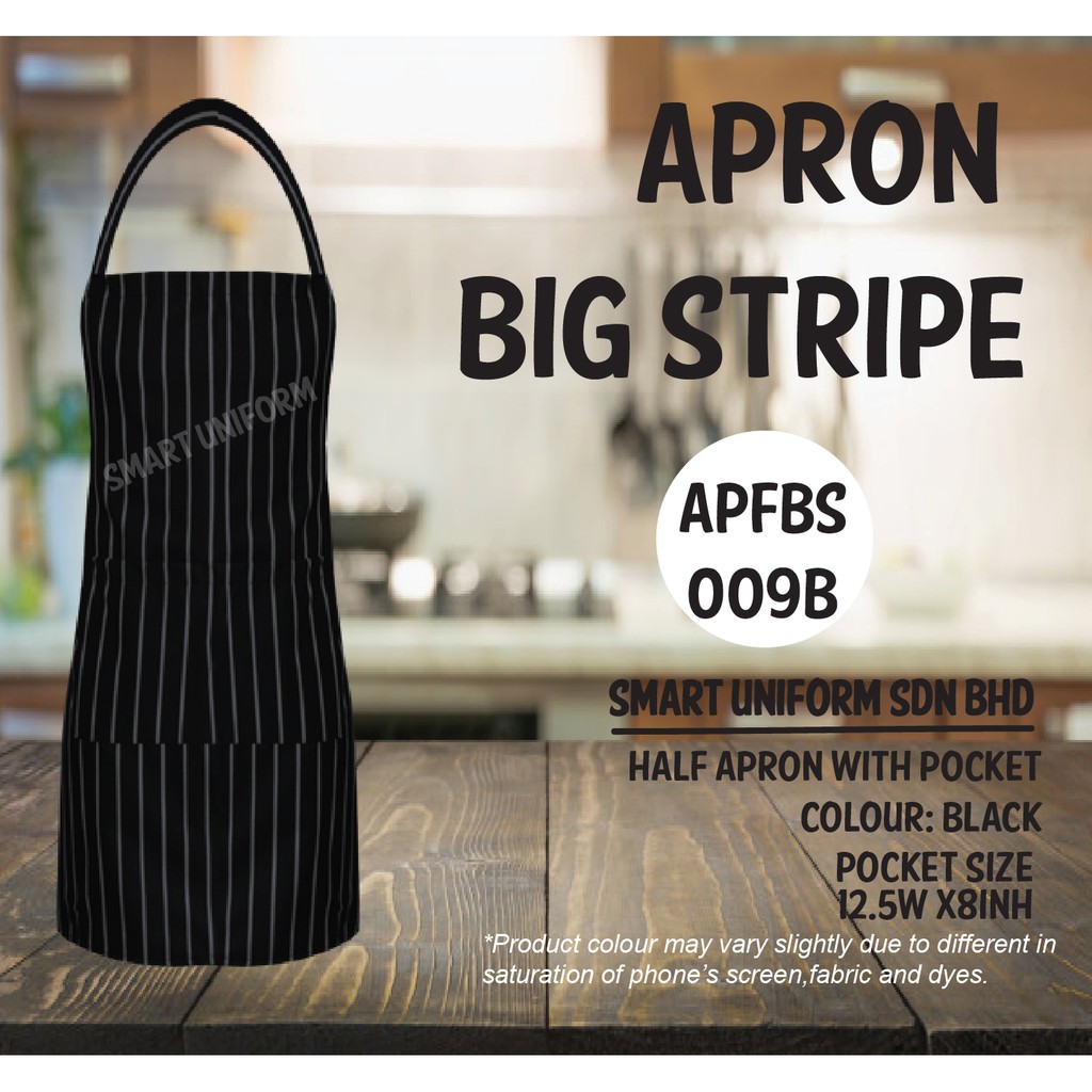 Stripe Apron Smart Uniform | Shopee Malaysia