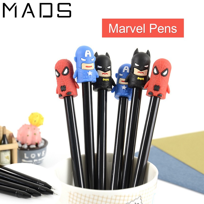 🔥ReadyStockInMalay🇲🇾Pen 0.38mm Marvel Stationary Pen Office Stationery ...