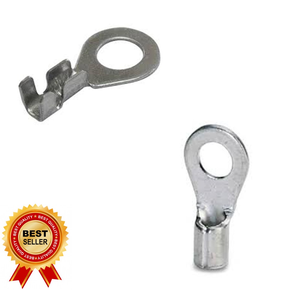 【10PCS】Non-Insulated Ring Terminal Electrical Copper Tube Clip Wire ...