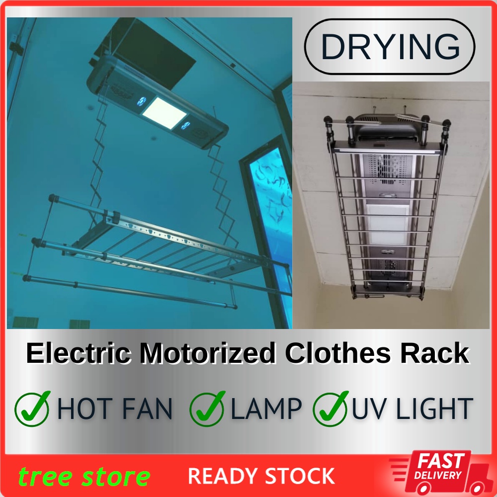 MD Master D Ceiling Mounted Electric Motorized Clothes Drying Rack HOT ...