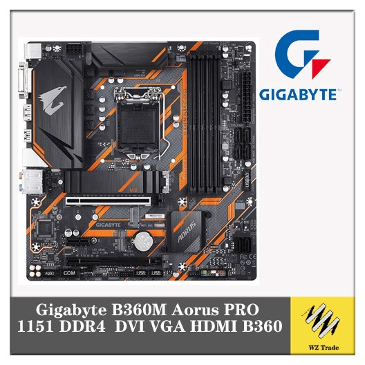 Gigabyte B360M Aorus PRO original mainboard LGA 1151 DDR4 DVI VGA HDMI ...