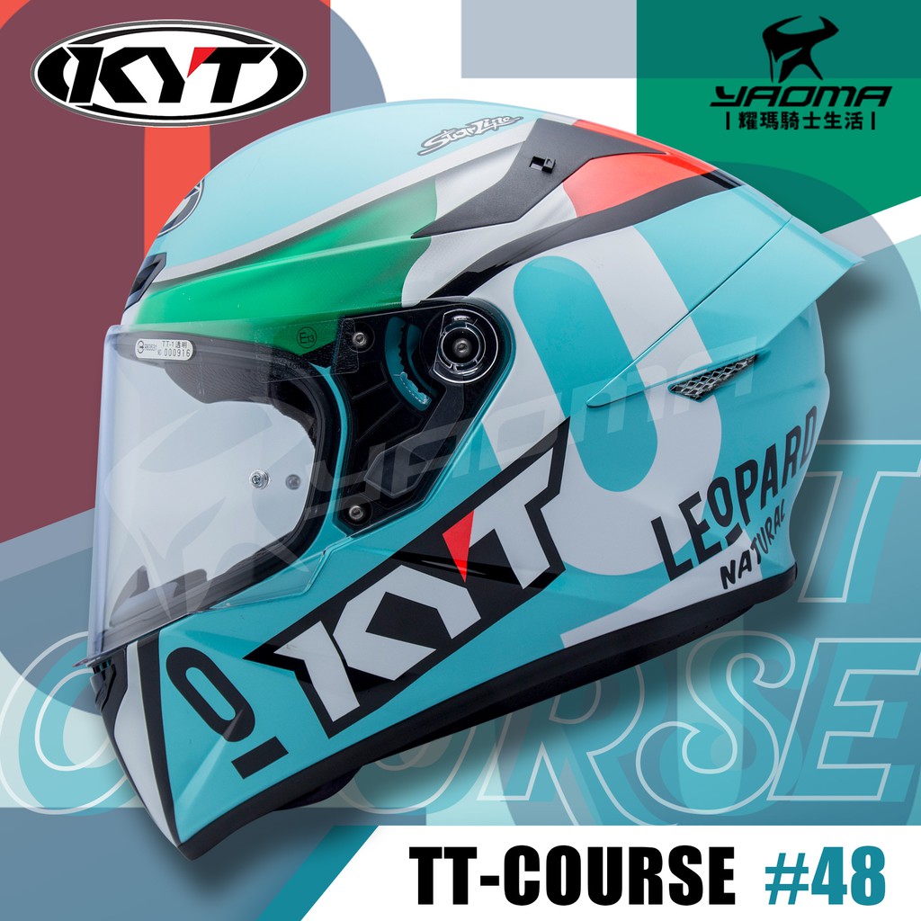 KYT Safety Helmet TT-COURSE TTC 48 Player Painted Full-Face Entry Style ...