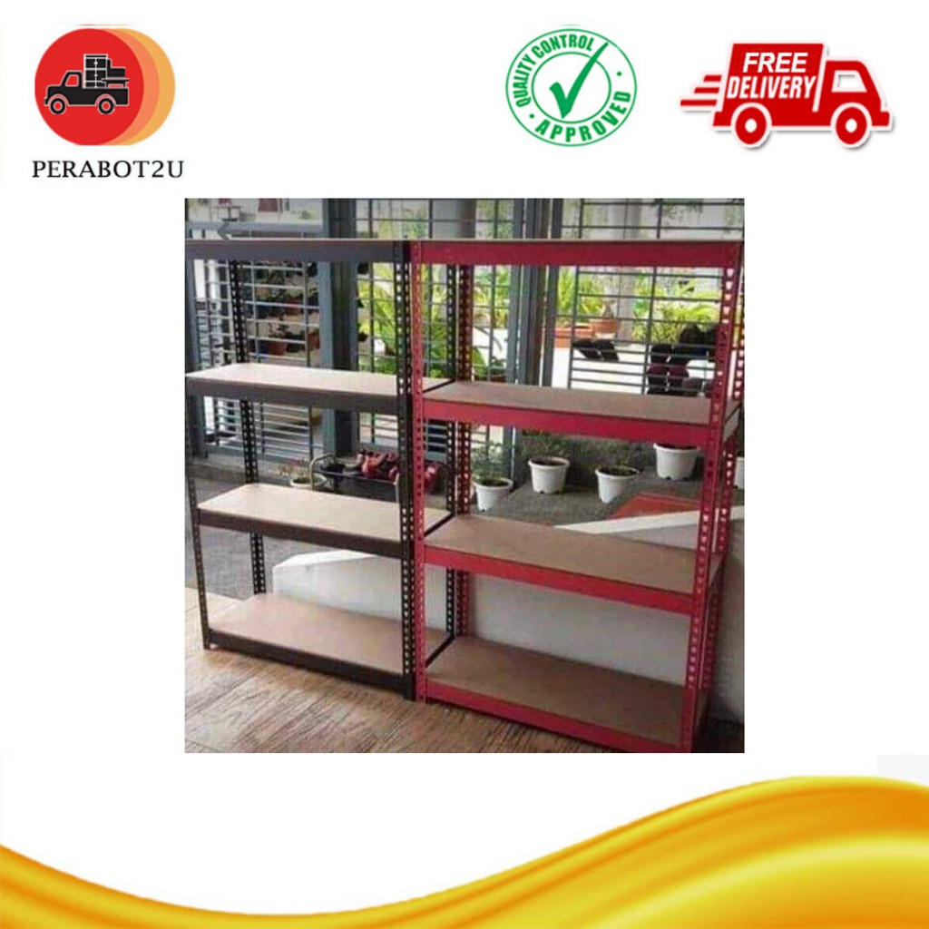 P2U YADA Rak Besi 4 Tingkat / Storage Rack / Rak Besi Serbaguna ...