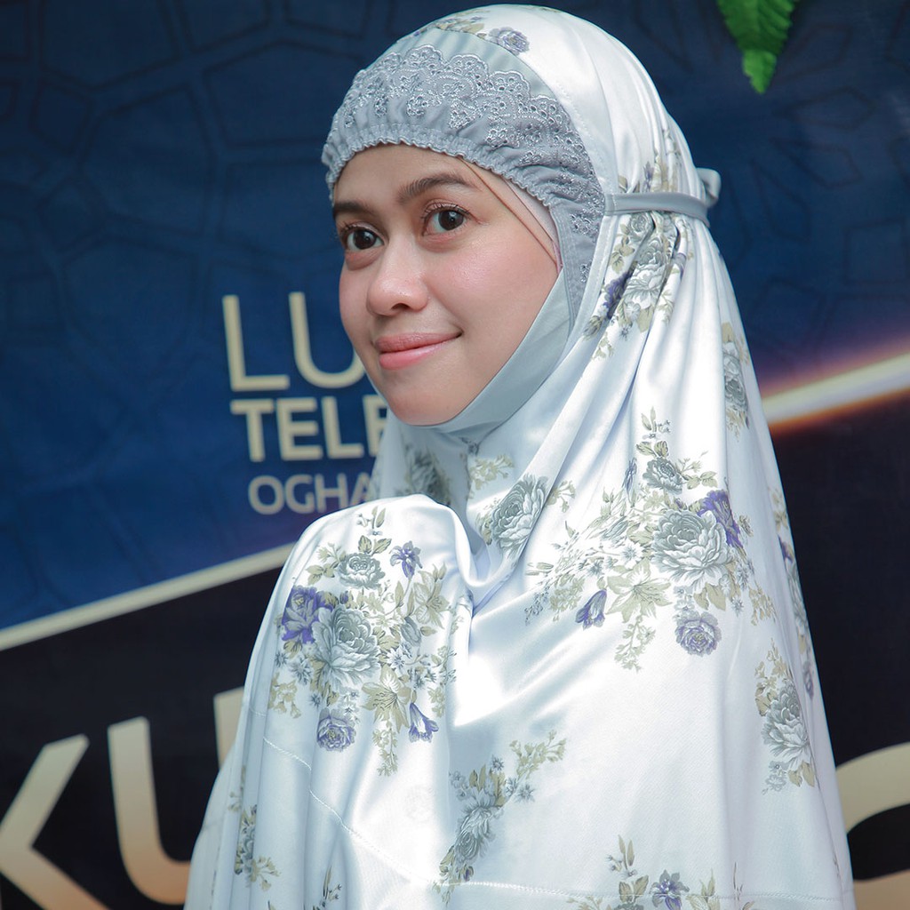 Telekung printed bercorak awning terbentuk cantik lembut sejuk dan ...